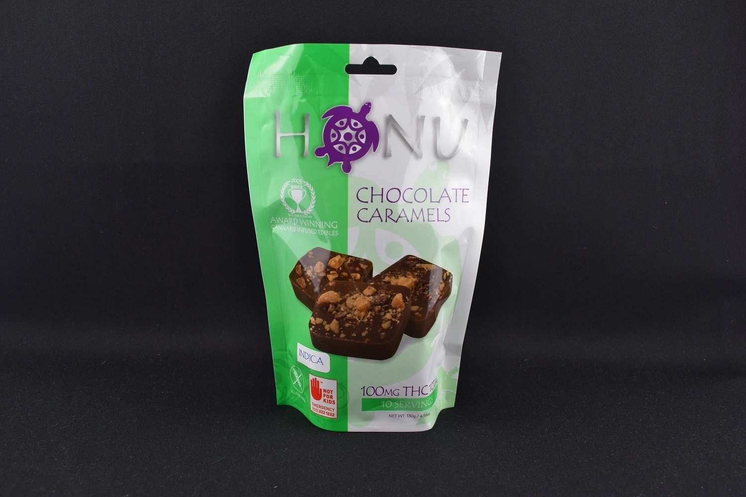 Honu Chocolate Caramels - Indica [10pk] (100mg) - Craft Cannabis ...