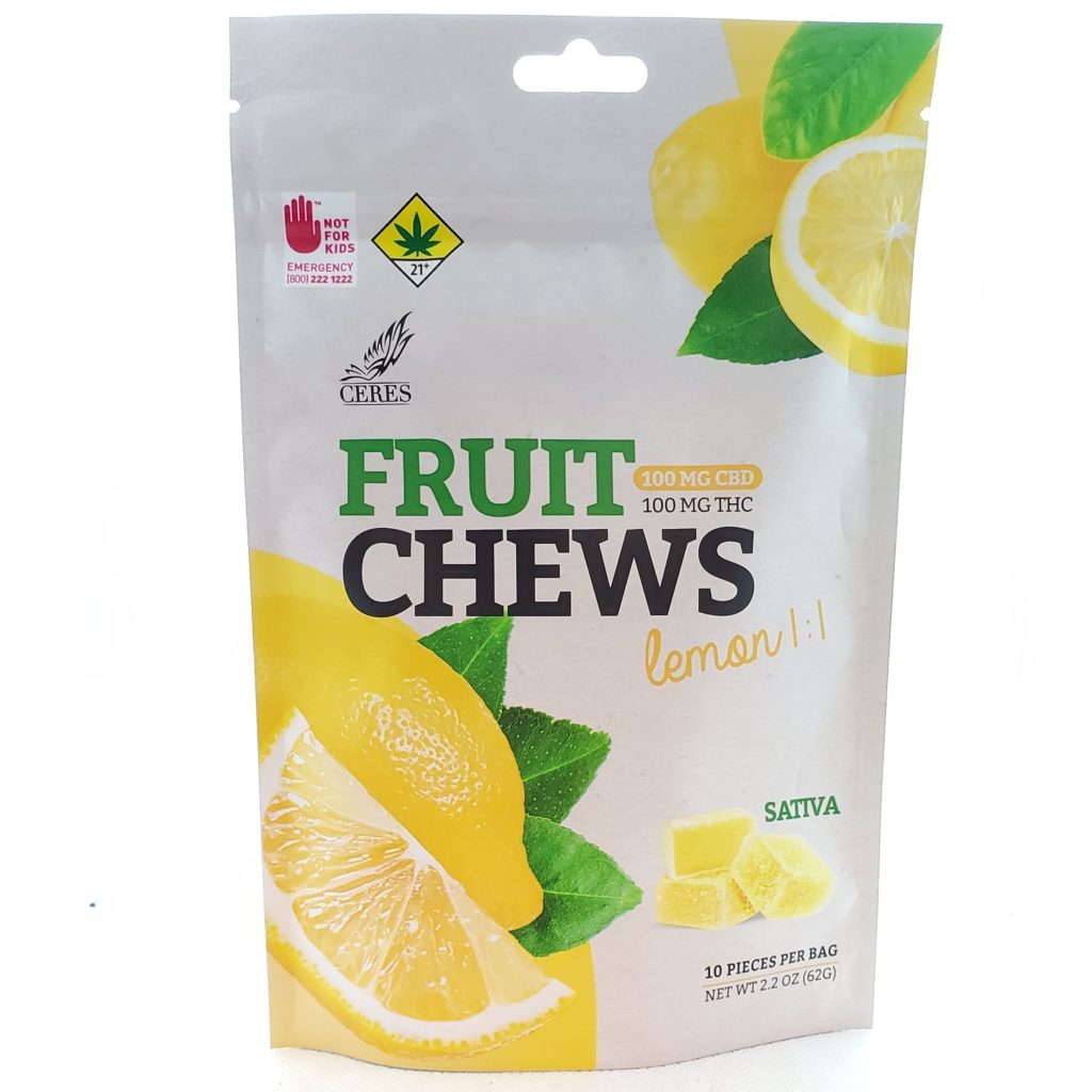 Ceres 1:1 Lemon - Sativa [10pk] (100mg CBD/100mg THC) - Craft Cannabis ...