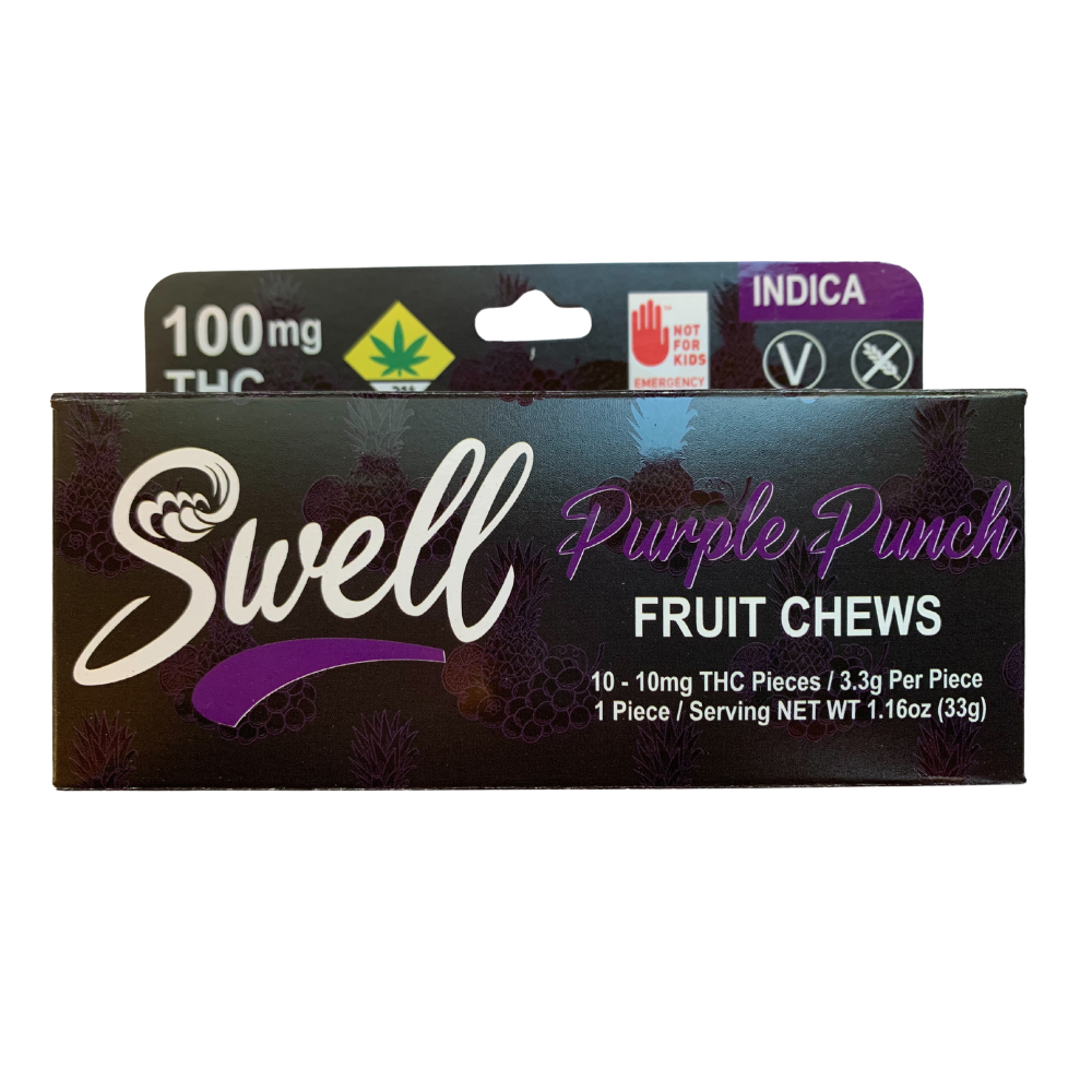 Swell Purple Punch - Indica [10pk] (100mg) - Craft Cannabis Dispensary WA