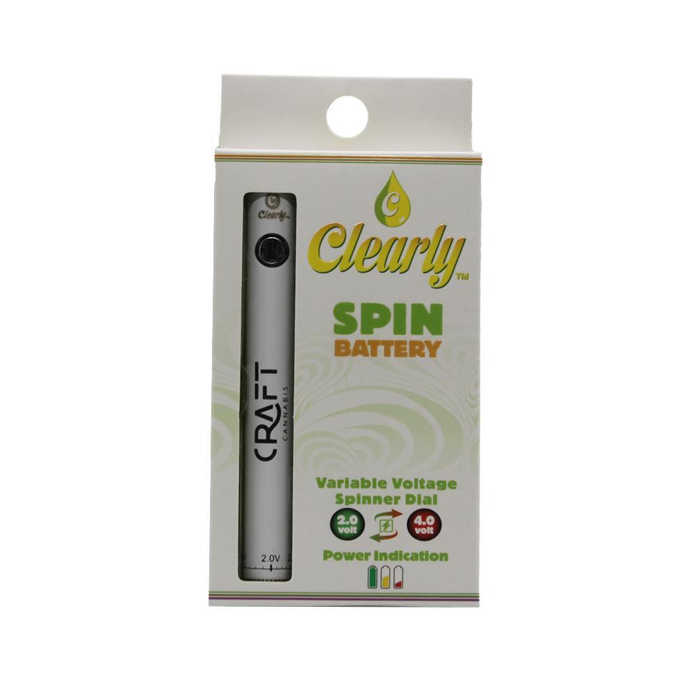 Clearly White Clearly Spin Battery - Craft Cannabis Dispensary WA