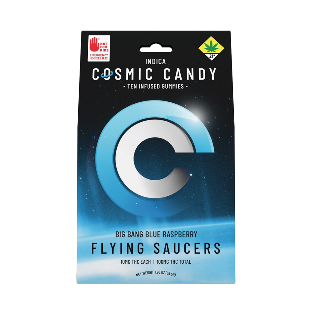 Cosmic Candy Big Bang Blue Raspberry - Indica [10pk] (100mg) - Craft ...